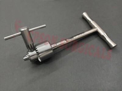 Cannulated T-Handle Jacobs Chuck With Key SS Veterinary Instrument | eBay