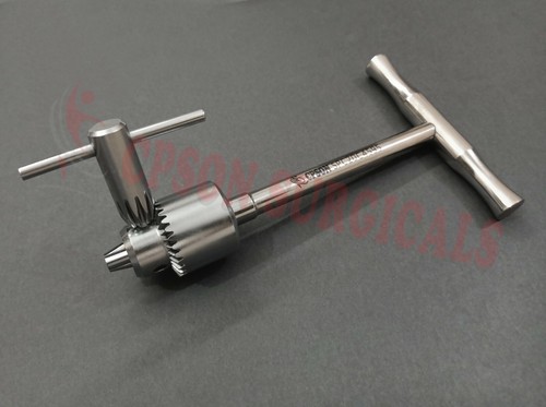 Cannulated T-Handle Jacobs Chuck With Key SS Veterinary Instrument | eBay