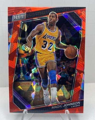 2023 Panini The National VIP Red Sparkle #23 Magic Johnson Lakers #141/ ...