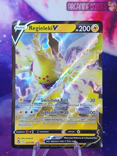 Regieleki V - Silver Tempest 057/195 - Holo Ultra Rare Pokemon Card ...