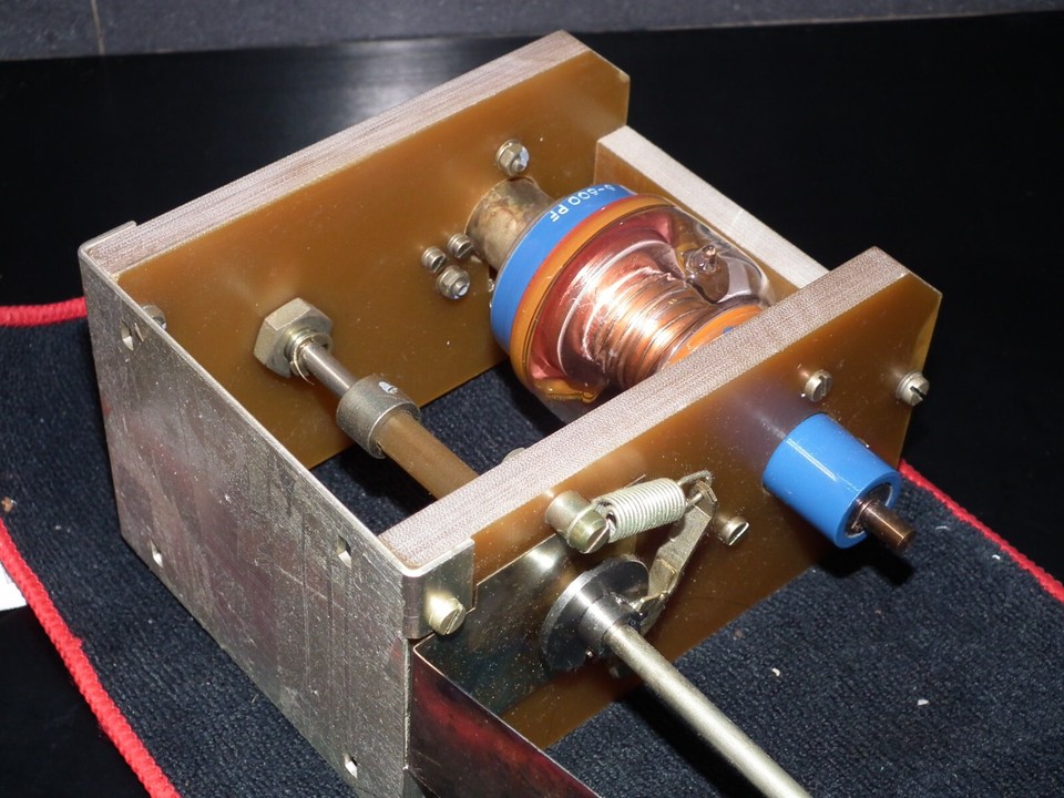 Jennings variable capacitor UCSL-500-5S 5-500pF 5000V NOS with mount ...