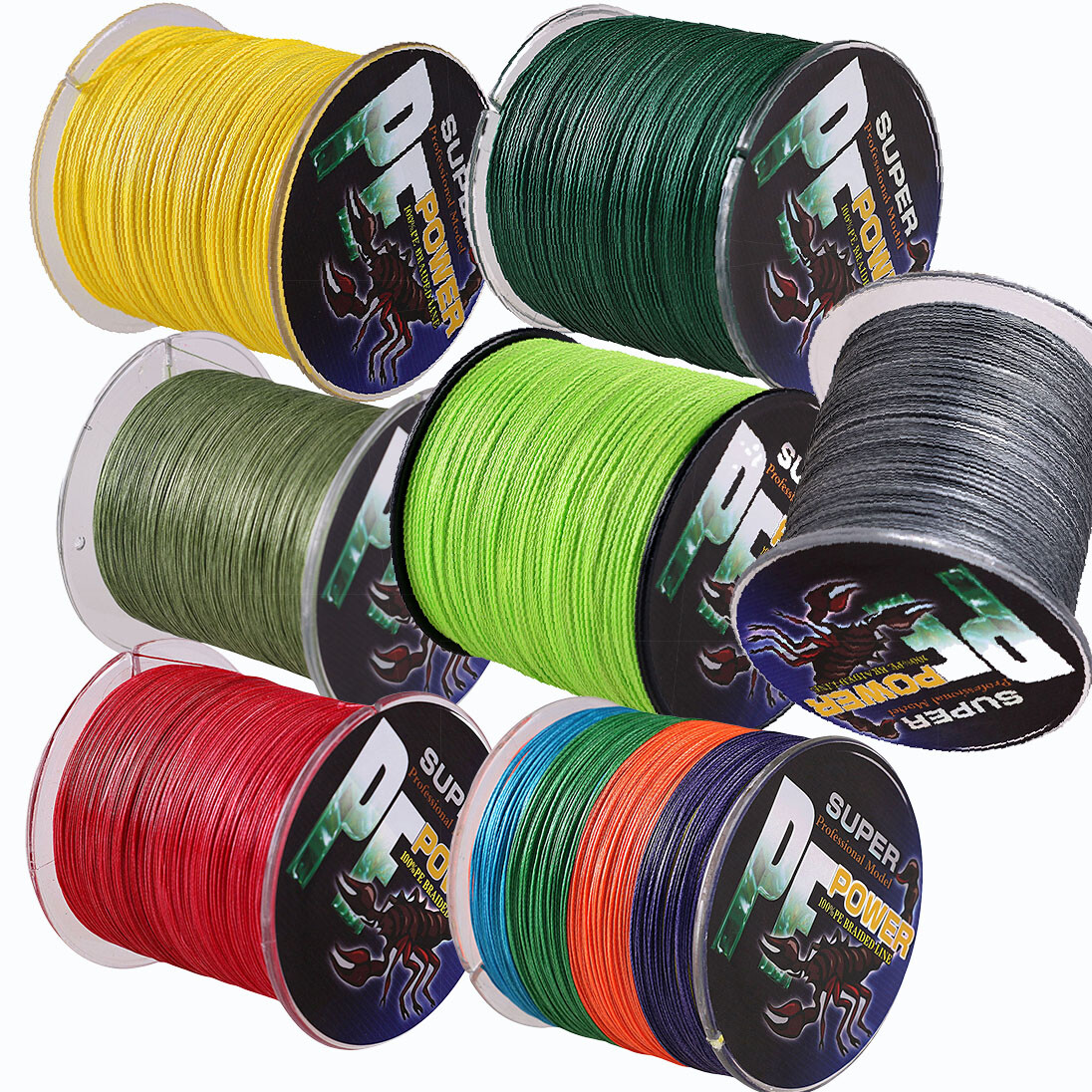16 Strands 100m~2000m 2.0mm/2.5mm/3.0mm Hollow Braided Fishing Line ...