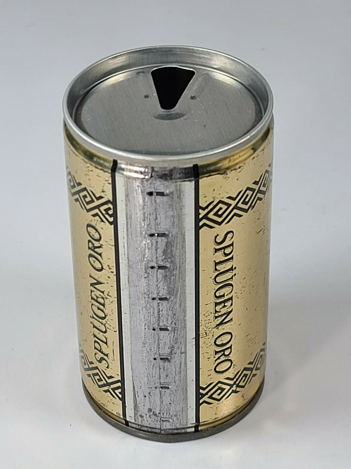 Vintage Splugen Oro Gold Beer Can Crimped Steel Poretti Italy | eBay