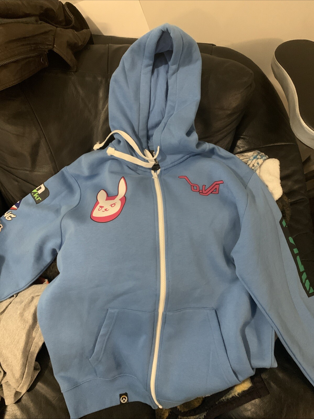 Jinx Overwatch Dva Jacket Light Blue Baby Blue XL - Gem