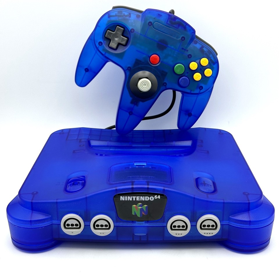 Nintendo 64 N64 *CHOOSE YOUR BUNDLE* Console + Controllers + Wires Set ...