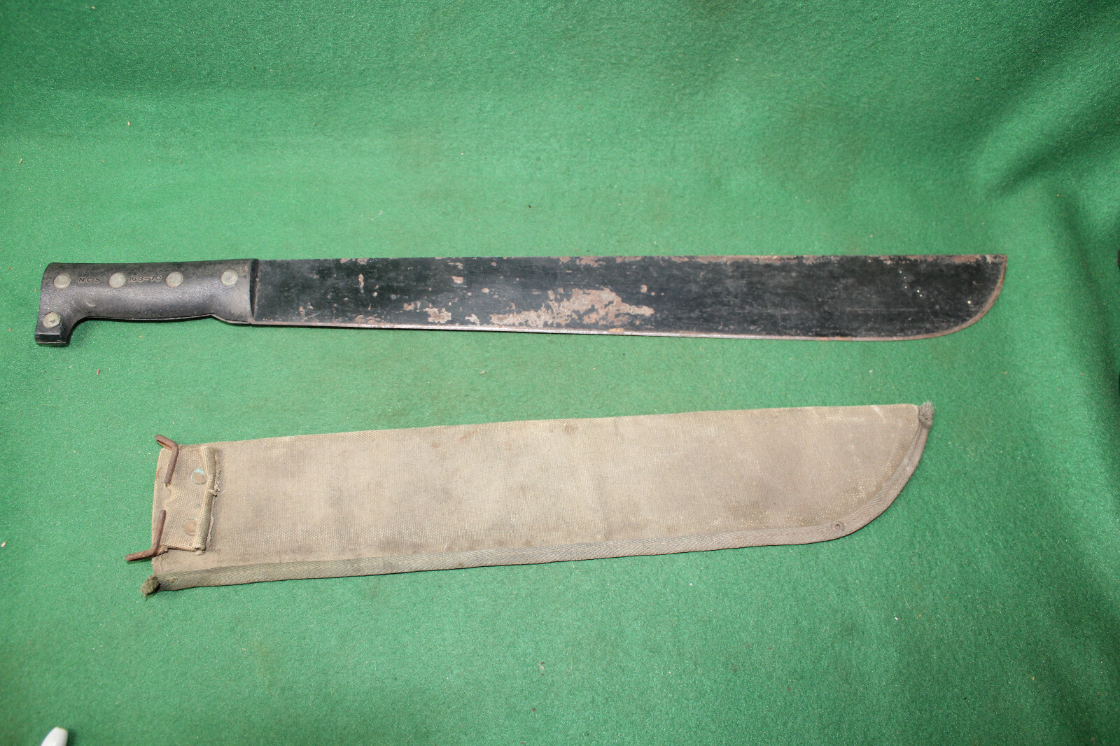 FINE Antique Vintage NCS No168-72 Japanese Machete Knife Tool w/Sheath ...