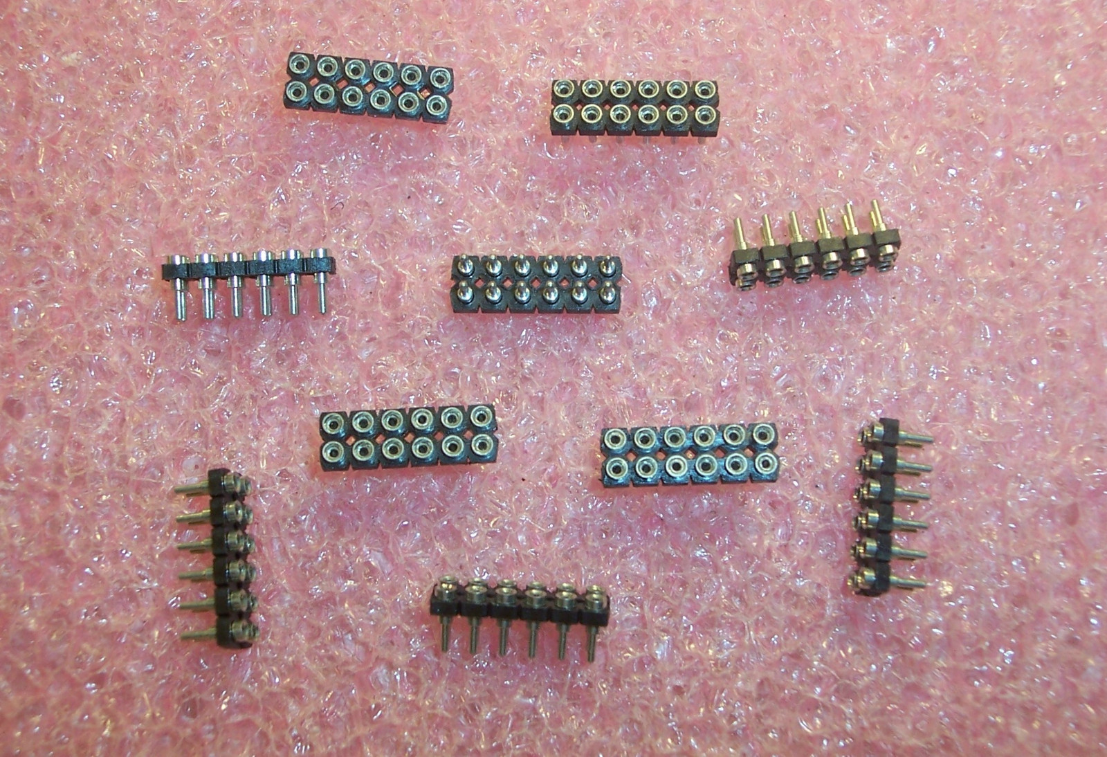 QTY (25) 12 POSITION (6x2) MACHINE PIN FEMALE SOCKET STRIPS 2.54mm SDL ...