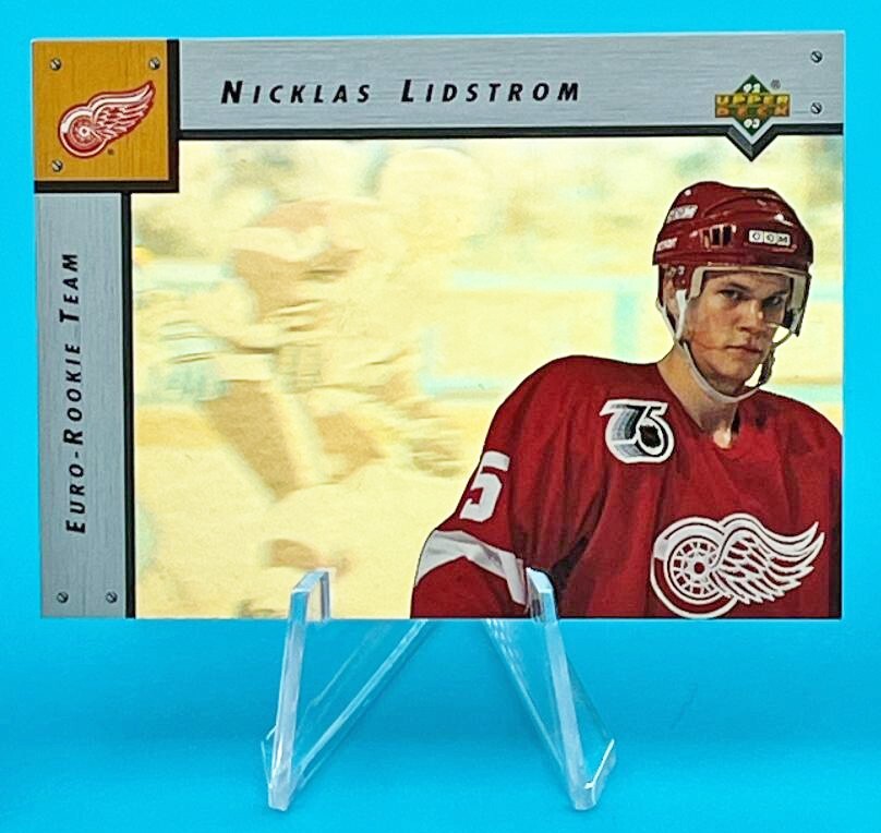 1992 Upper Deck Hockey Euro-Rookie Team #ERT2 Nicklas Lidstrom Detroit ...