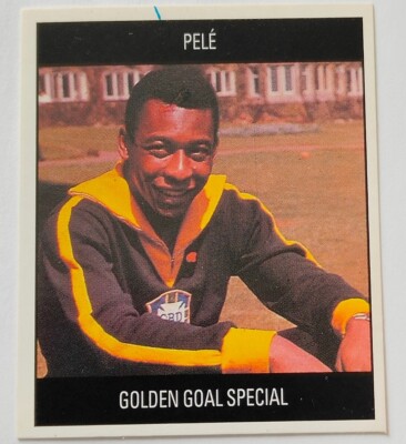 Pele Orbis Italia 90 Unused Album Sticker - Golden Goal Special #K (as ...