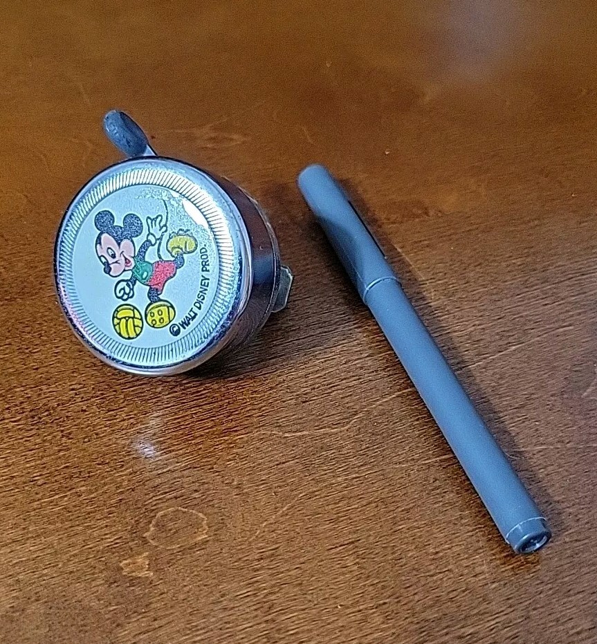 Vintage Walt Disney Mickey Mouse with Soccer Ball Bicycle Bell w ...