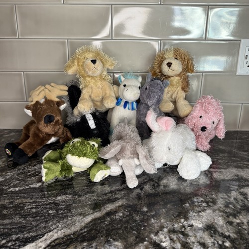 Lot of 10 Retired Webkinz Plush Animals – Sapphire Pegasus, Dogs, Frog ...