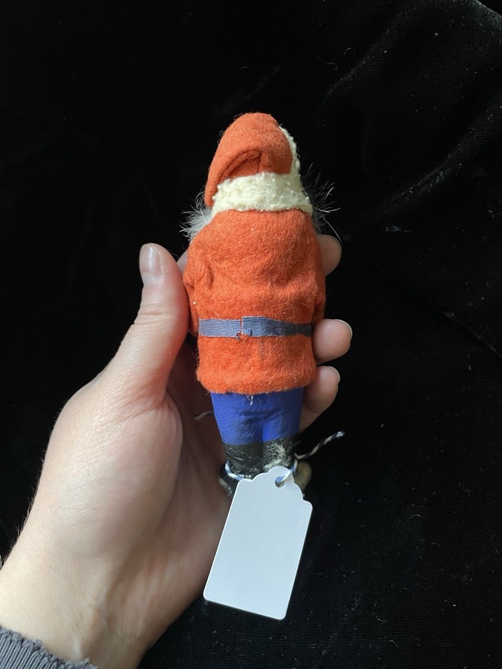 Antique Vintage German Belsnickel Santa Figurine Clay Face Candy ...