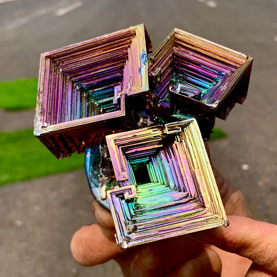 1.2LB Colorful Aura iron ore Quartz crystal mineral cluster Rainbow | eBay