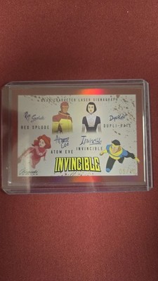 Invincible Quad Character Red Laser Signagraph Auto 5/10 Keepsake 2025 ...