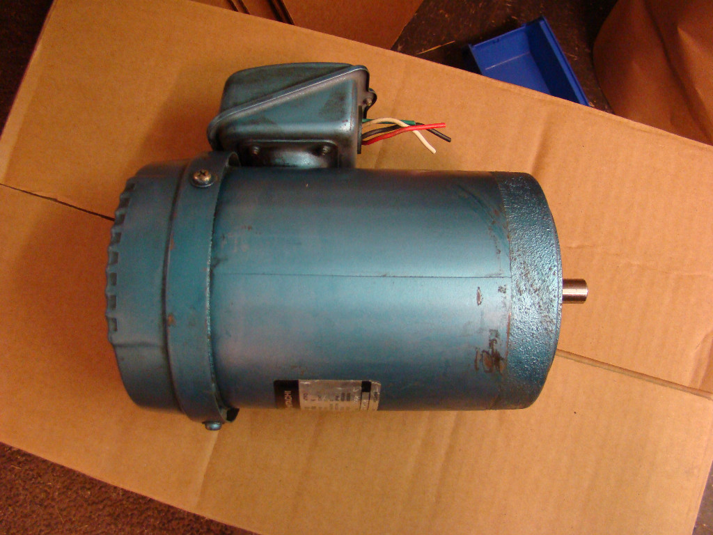 Hitachi .55 kW 3 phase Induction Motor, Type VTFO, Used, Free Shipping ...