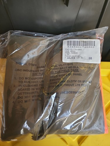 NEW/SEALED US Army VS17/GVX 8345-00-174-6865 Signal Panel Marker ...