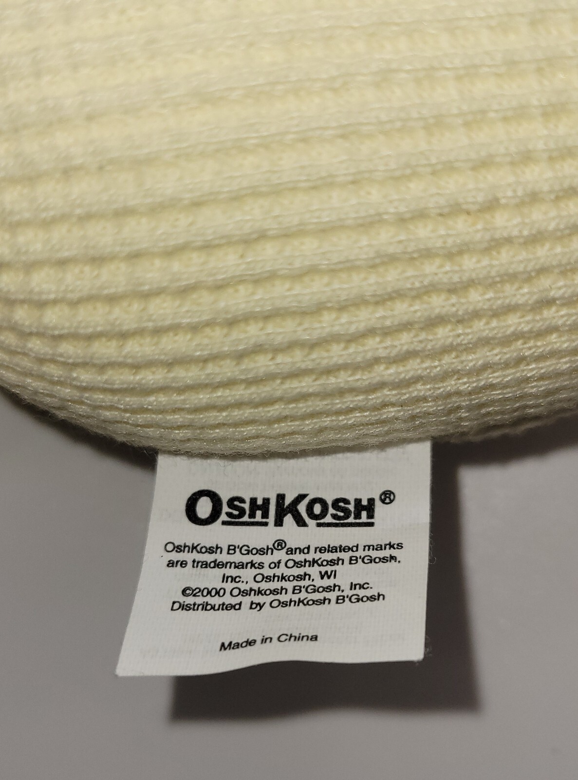 Oshkosh B'gosh Yellow Bear Waffle Weave Thermal Teddy Baby Rattle Plush ...