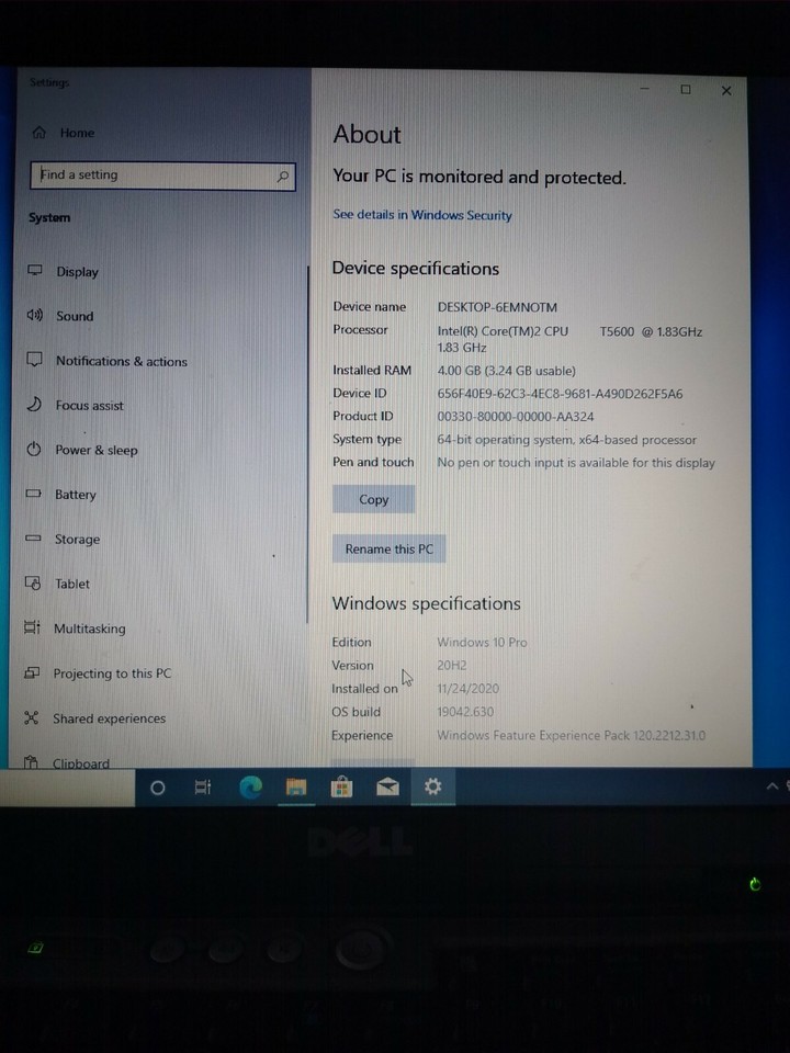 Dell Latitude Laptop (320GB HDD, 4GB RAM) - Windows 10 v2004 | eBay