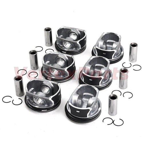 6pcs Pistons & Rings Set STD For Volvo S60 S80 V60 V70 XC60 XC70 B6304T ...