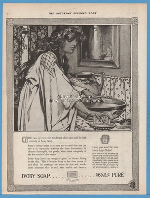 1920 Ivory Flakes Bath soap Bath Bowl Pitcher Procter & Gamble Moon ...