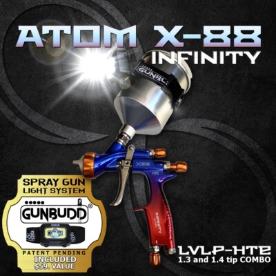 Atom X88 INFINITY 1.3 And 1.4 Tip Tool Pistol Spray Gun Paint Cars ...