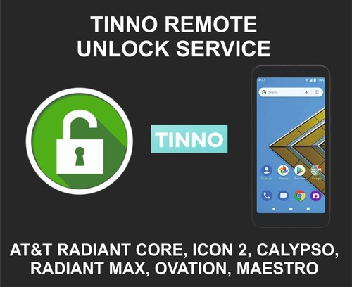 Tinno Network Unlock, Radiant Core, Icon 2, Calypso, Radiant Max ...
