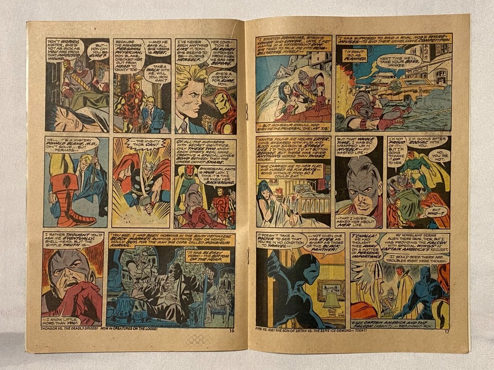 1974 Marvel Avengers Zodiac Cartel Taurus Black Panther Comic Book #121 ...
