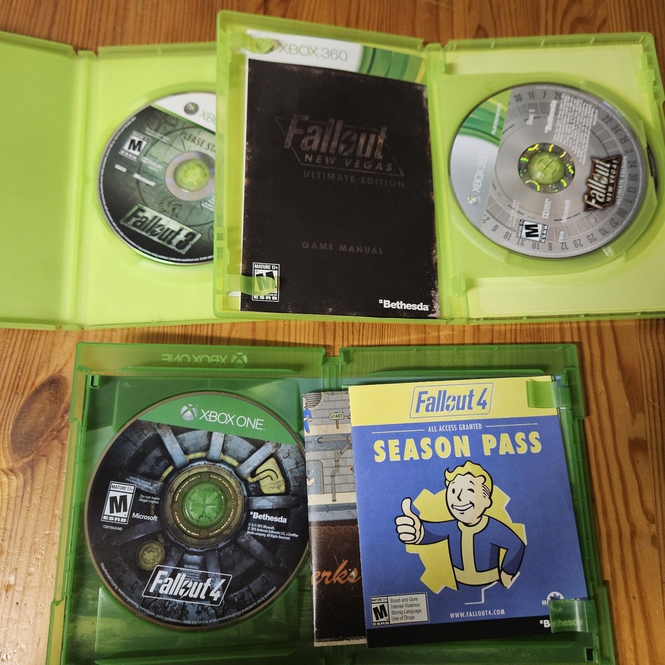 Fallout 3, 4 and New Vegas - Ultimate Edition (Xbox 360, 2012 ...