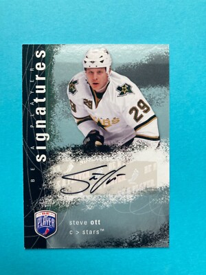Steve Ott 2007-08 Upper Deck Be A Player Signatures Auto #S-SO Dallas ...