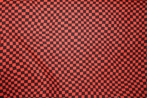 RED AND BLACK CHECK - WATCH OUT, THIS ONE MOVES - 100% COTTON FABRIC | eBay