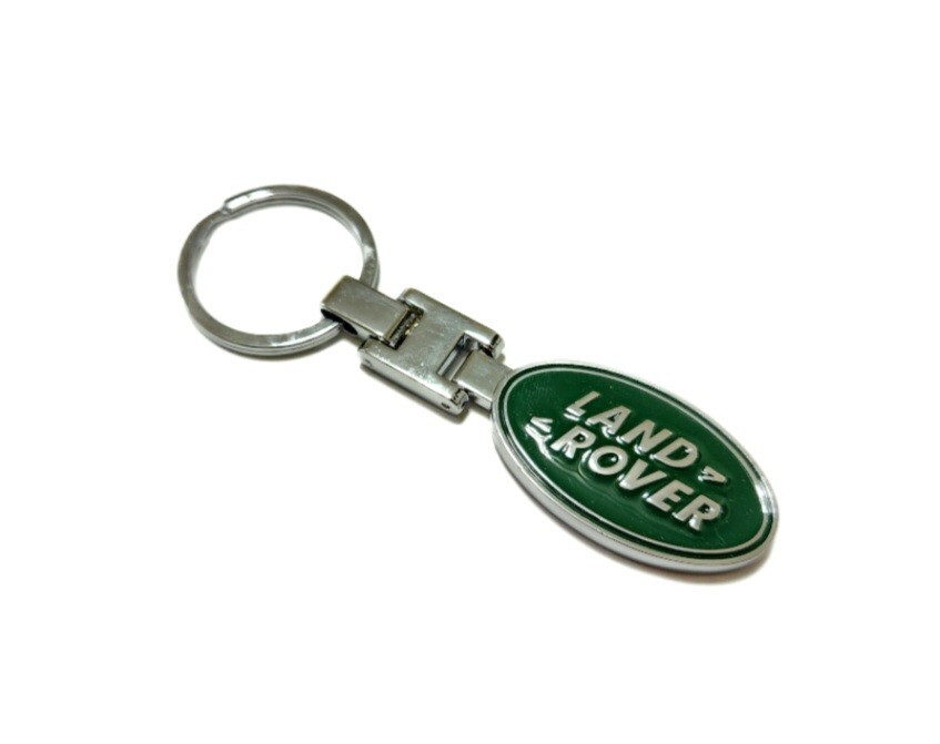Land-Rover Evoque Discovery Defender Keychain Chrome and Green BRAND ...
