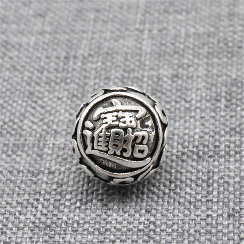 2pcs of 925 Sterling Silver Chinese Fortune Ball Beads Treasure Fill ...