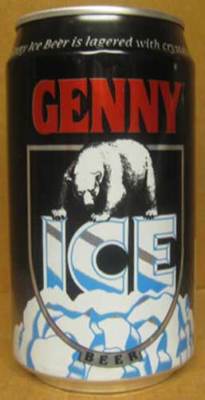 GENNY ICE BEER aluminum CAN with POLAR BEAR, (Genesee), Rochester, NEW ...