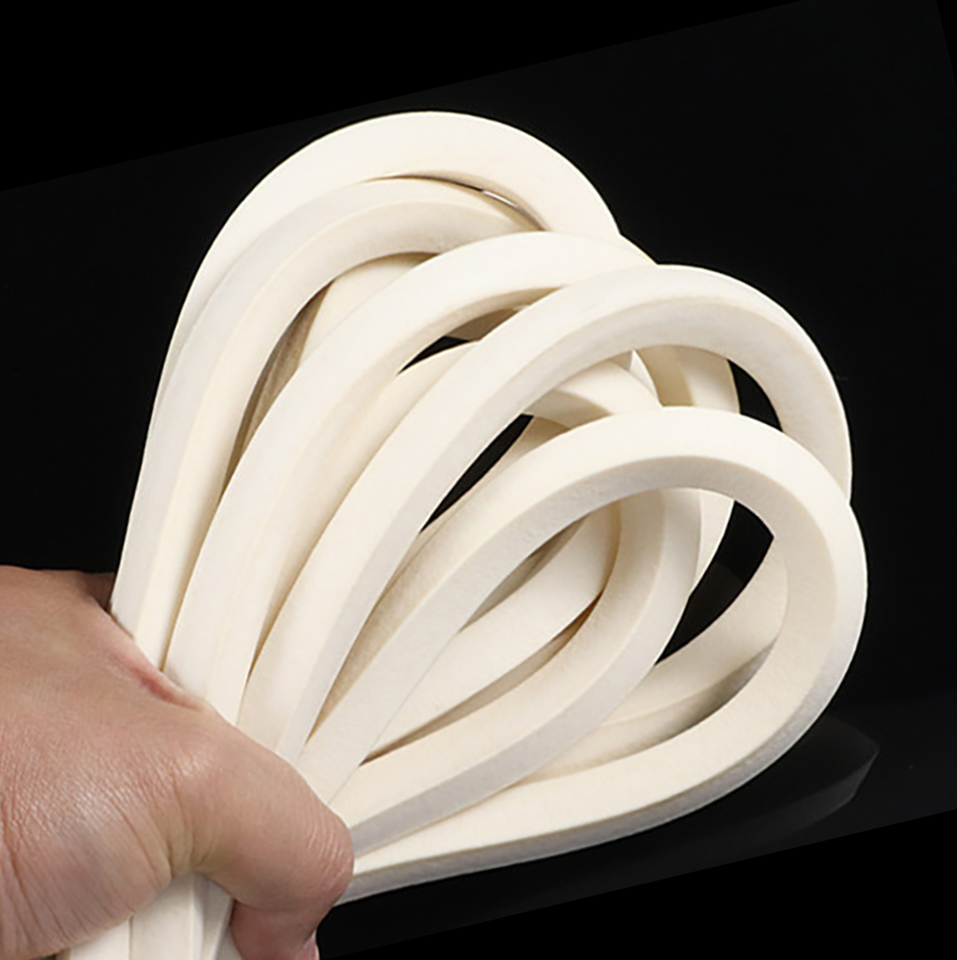 Silicone Rubber Sponge Strip Square Seal Strip Closed Cell White Foam ...