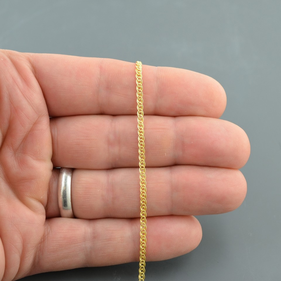 10K WHITE GOLD 2.4MM DOUBLE CURB LINK 7 INCH BRACELET FREE SHIPPING | eBay