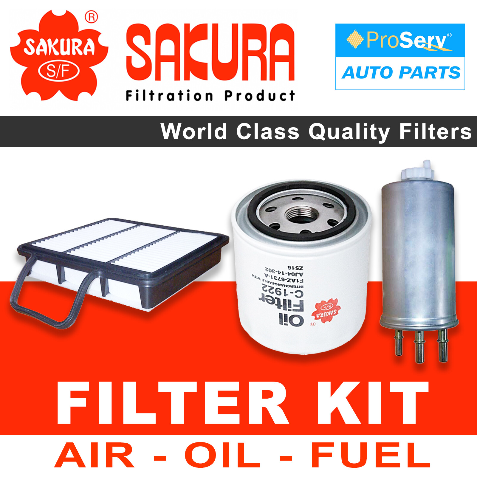 Oil Air Fuel Filter service kit for Great Wall V200 K2 2.0L Diesel ...