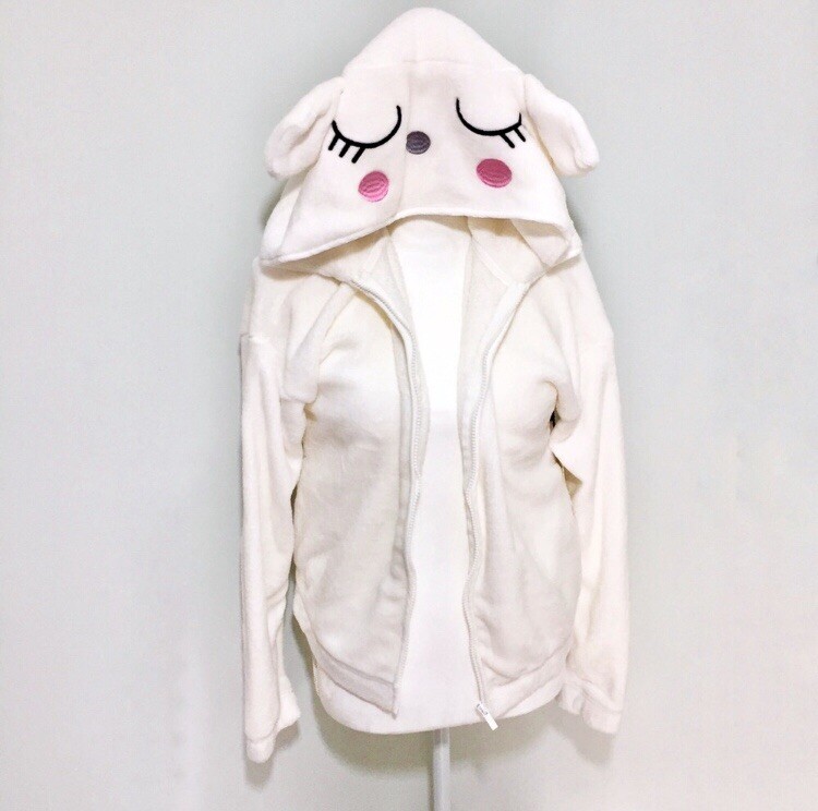 NWT Embroidered Lamb Hooded Jacket Coat Robe Sleepwear Size Small ...