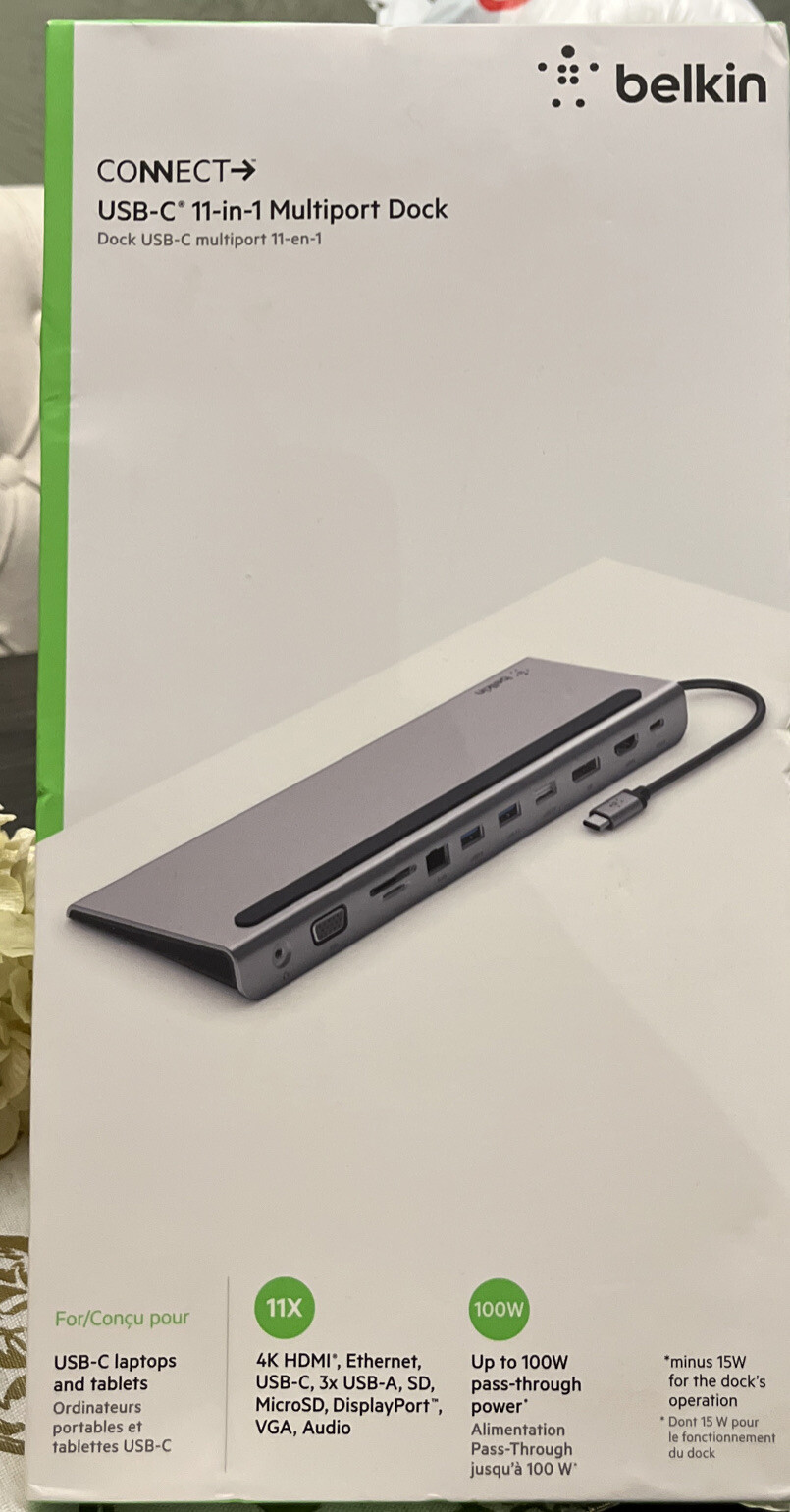 Belkin INC004BTSGY USB-C Docking Station for sale online | eBay