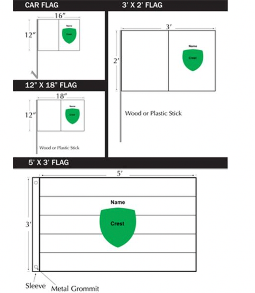 Donegal Car Flag - Official GAA Crested Irish Gaelic Football Hurling ...