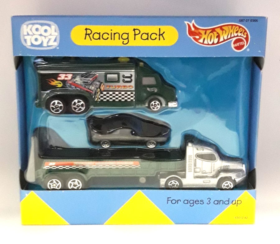 NEW Hot Wheels Kool Toyz Toys BLACK TOYOTA MR2 Racing Hauler Pack 2000 ...