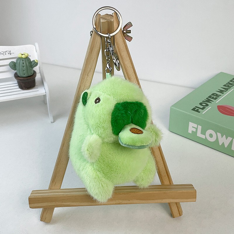 Cute Cartoon Avocado Capybara Pendant Pulling Rope Vibrate Capybara Plush Toy | eBay