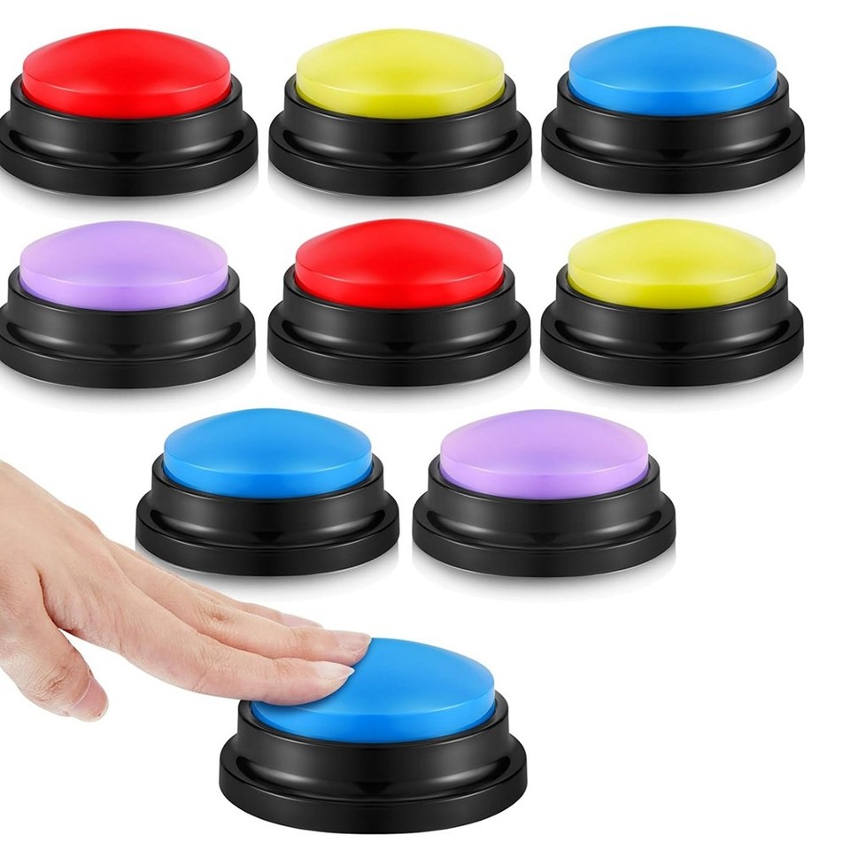 8 PCS Answer Buzzers Button Answer Buzzer Game Show Buzzer ...