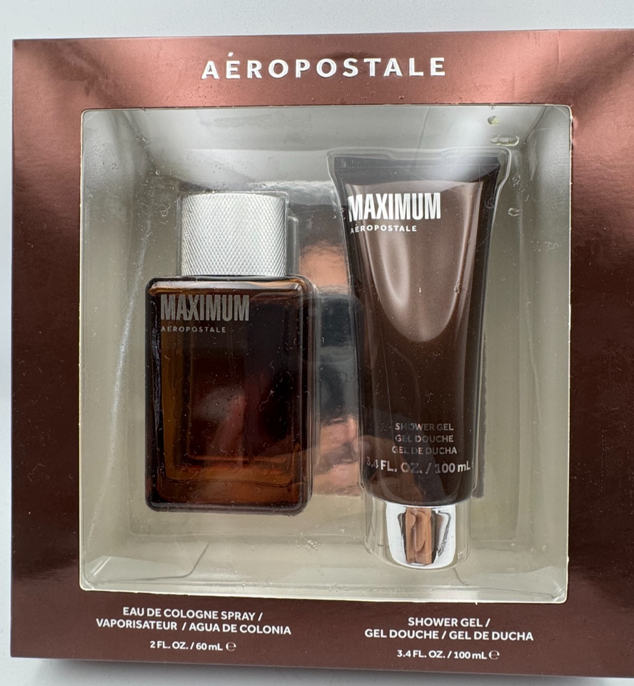 Aeropostale Maximum Men 2 Pcs Set 3.4 oz Eau De Cologne Spray & Shower ...