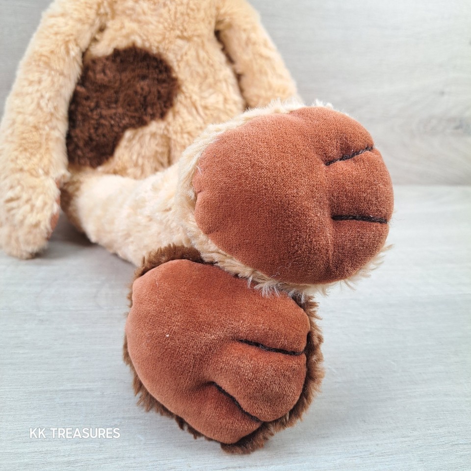 Jellycat Beige Brown Long Legs Dog Puppy Plush Soft Toy Beanie Bottom ...