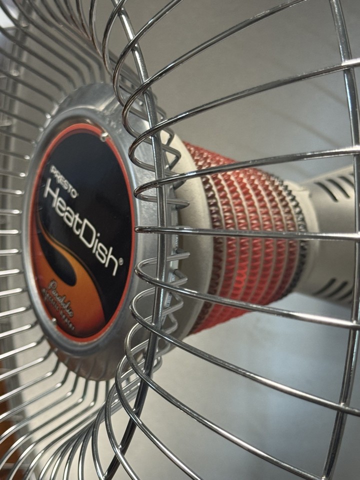 Presto Heat Dish Parabolic Electric Heater (0792401) Portable Tested ...