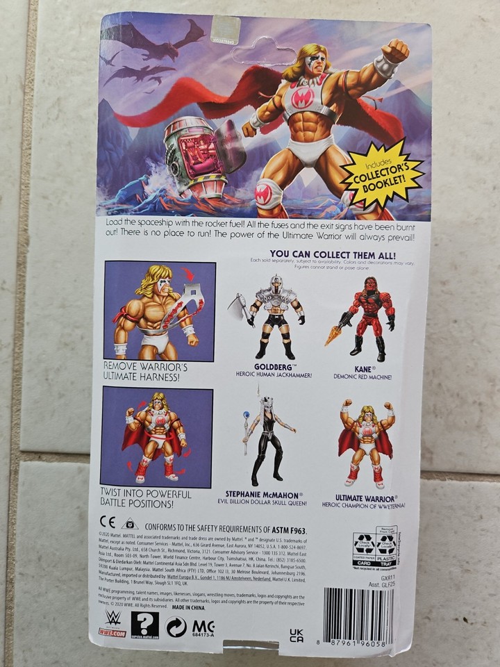 NEW MASTERS OF THE WWE UNIVERSE ULTIMATE WARRIOR MOTU WRESTLING FIGURE ...