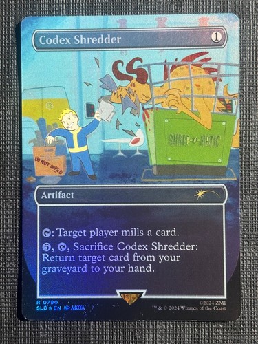 Codex Shredder - Borderless Rainbow Foil - Secret Lair MTG | eBay