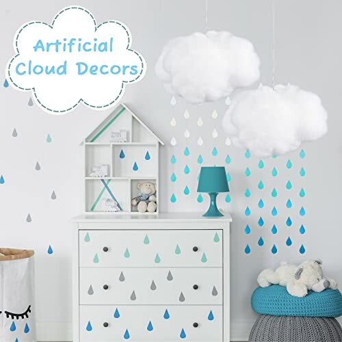 14 Pcs Artificial Cloud Props Cloud Ceiling Decor Clouds for Decoration ...