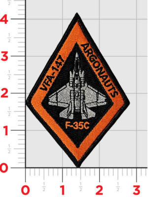 Official US Navy VFA-147 Argonauts Shoulder Patch | eBay