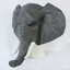 Asian Elephant Mask Full Head Unisex Gray Latex Cosplay Animal ...